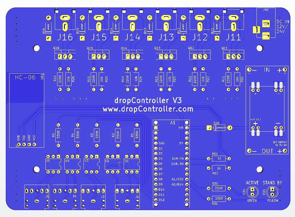 dropControllerV3 PCB – dropController